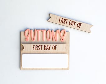 Back to School Sign | B2S Board | First Day of School Sign for Kids ...