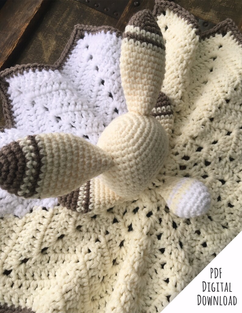 Barley the Rabbit Lovey Crochet Pattern PDF Instant Download - Etsy Canada