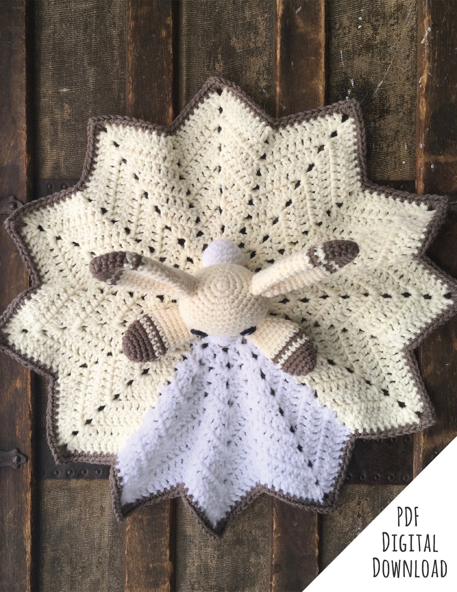 Barley the Rabbit Lovey Crochet Pattern PDF Instant Download - Etsy Canada