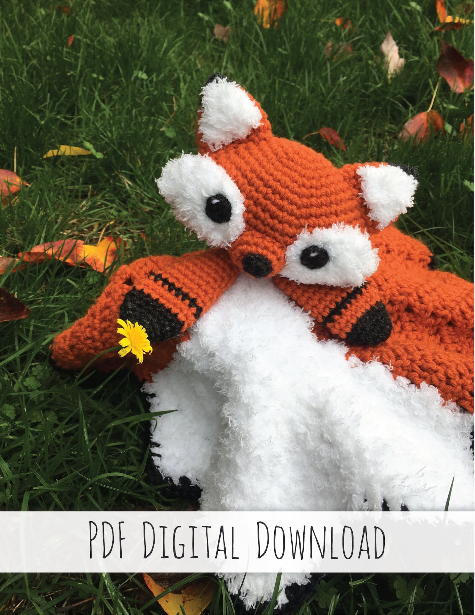 Sunny the Fox Lovey Crochet Pattern Fuzzy Version PDF - Etsy Australia