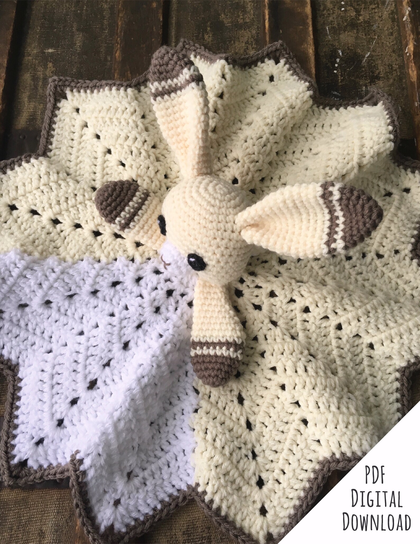 Barley the Rabbit Lovey Crochet Pattern PDF Instant Download - Etsy Canada