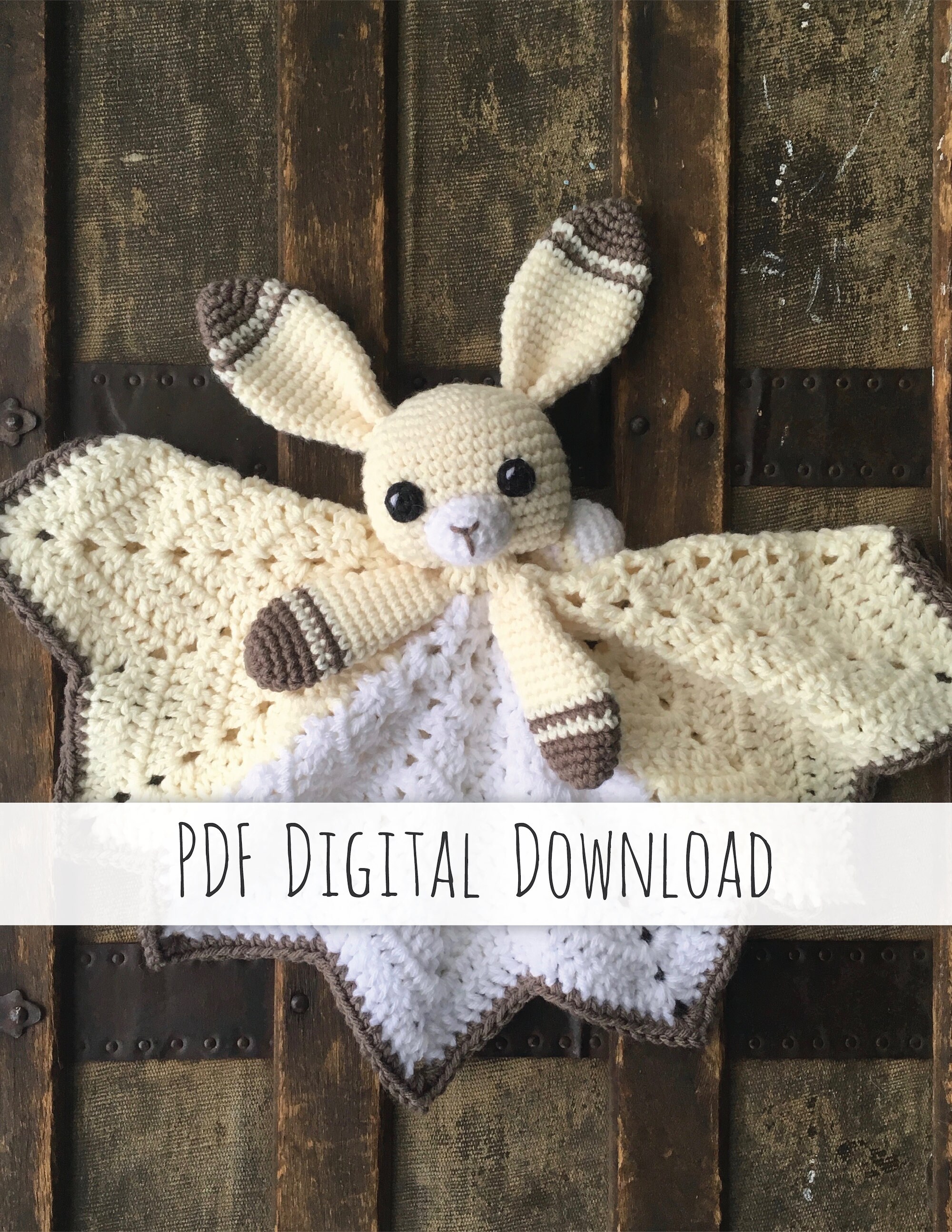 Barley the Rabbit Lovey Crochet Pattern PDF Instant Download - Etsy