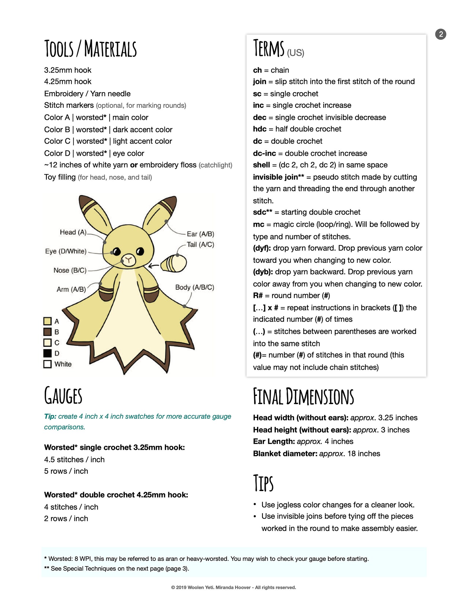 Barley the Rabbit Lovey Crochet Pattern - PDF Instant Download - Etsy