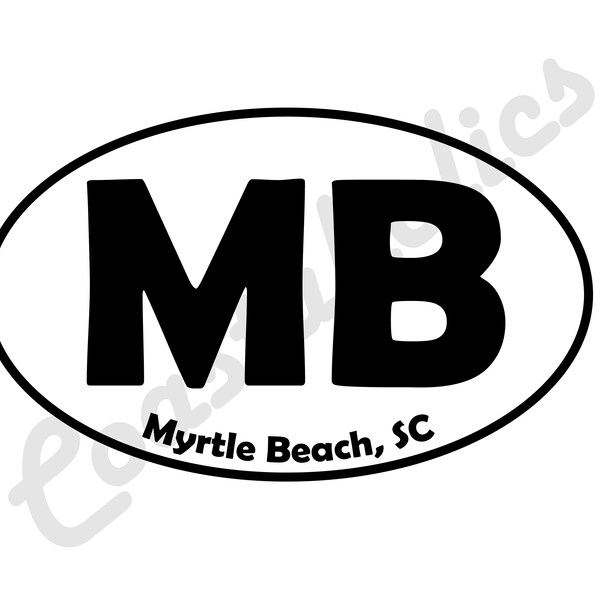 Myrtle Beach Car Decal - Etsy
