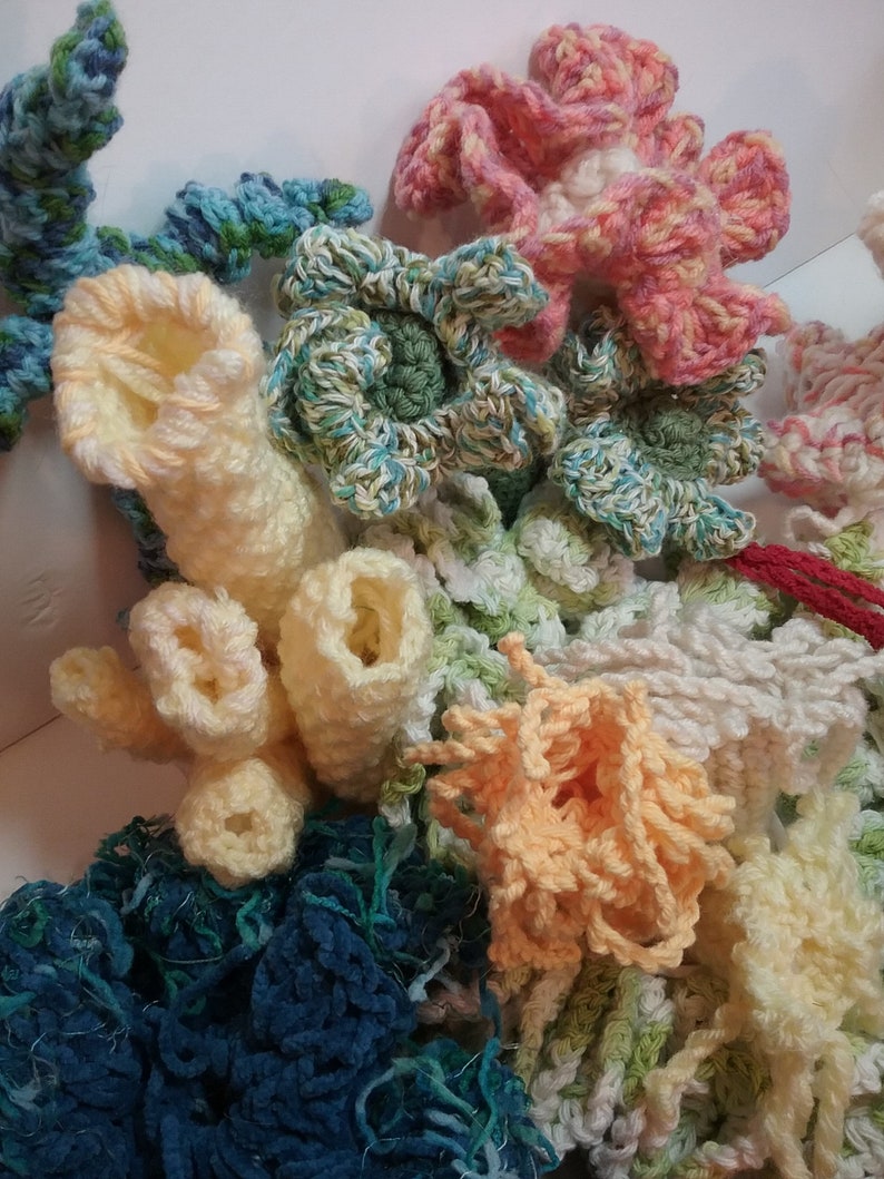 5 Coral Reef Crochet Patterns Amigurumi Hyperbolic All for One Price ...