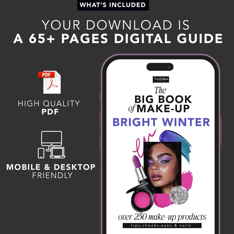 Bright Winter Makeup Guide: 250+ Products (PDF) - Etsy