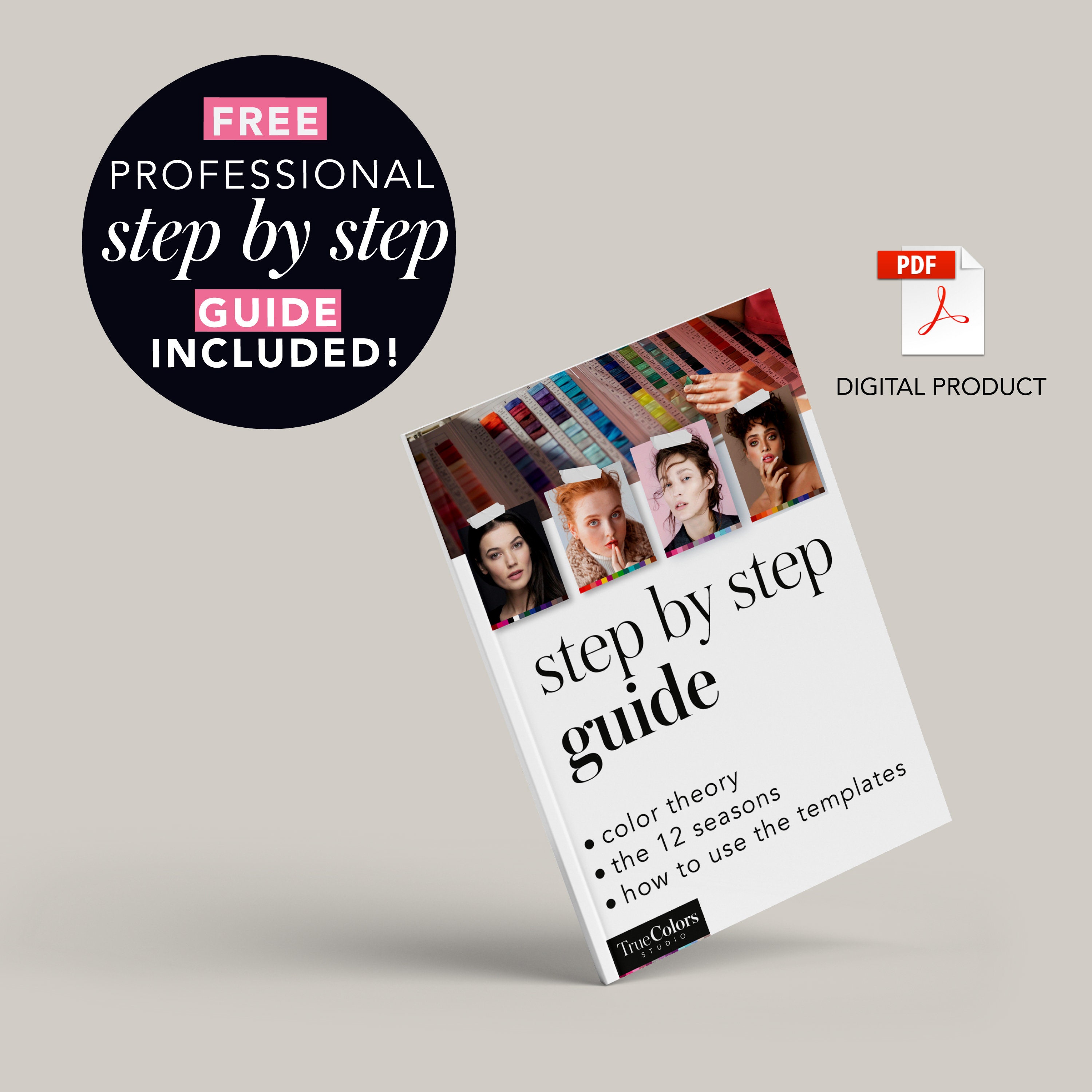 Color Analysis Drapes Canva Templates Color Analysis Kit Swatches Canva ...