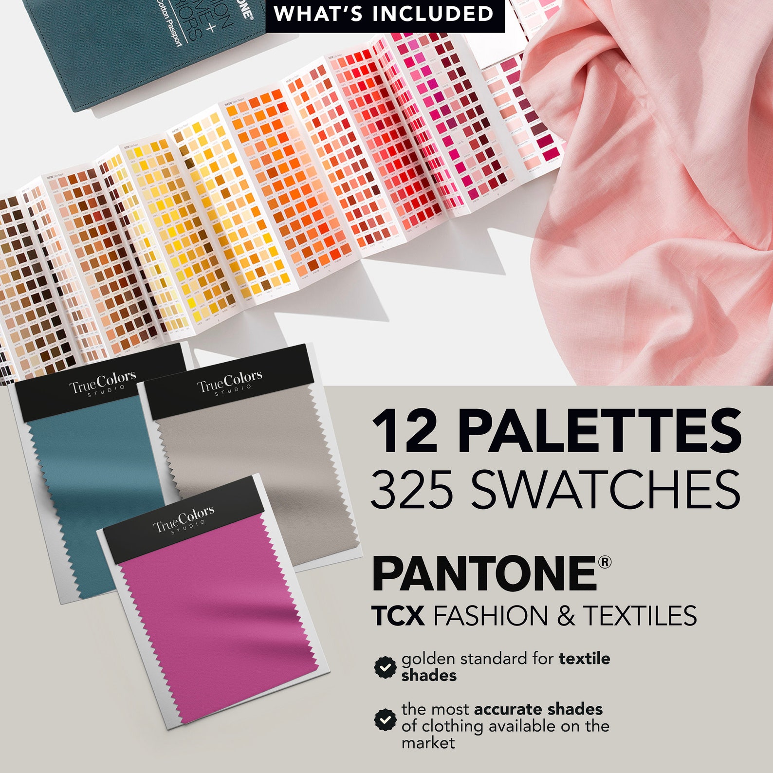 Color Analysis Drapes Canva Templates | 12 Seasons Textile Swatches ...