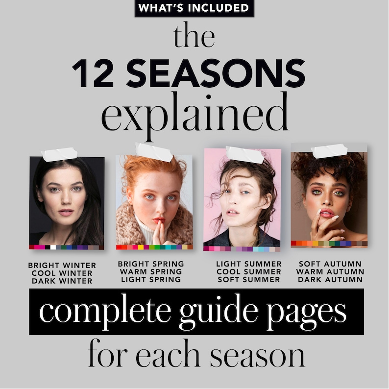 Self Color Analysis Ebook: DYI Palette, Makeup, Wardrobe (digital ...