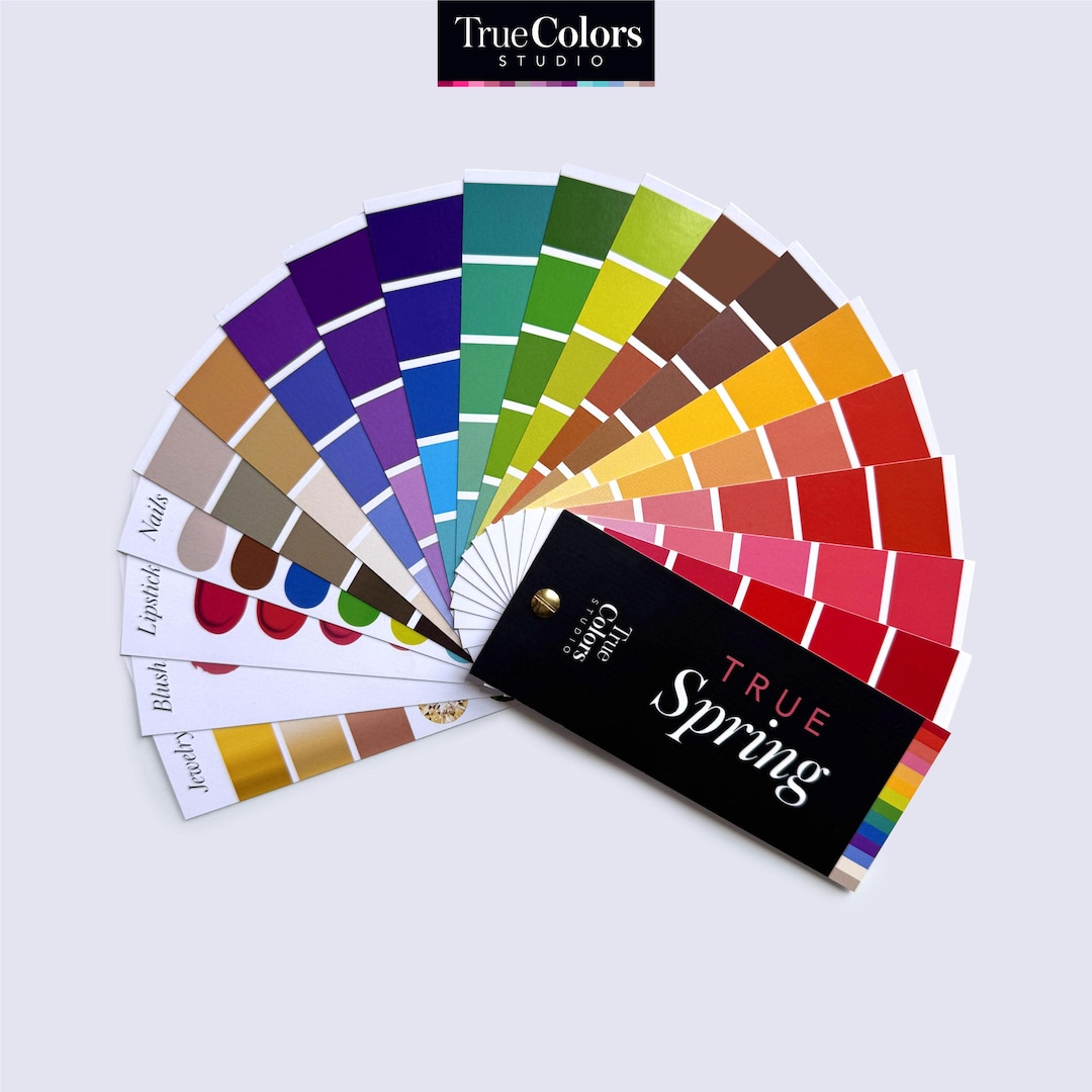 True Spring Color Palette Fan for Shopping - Etsy