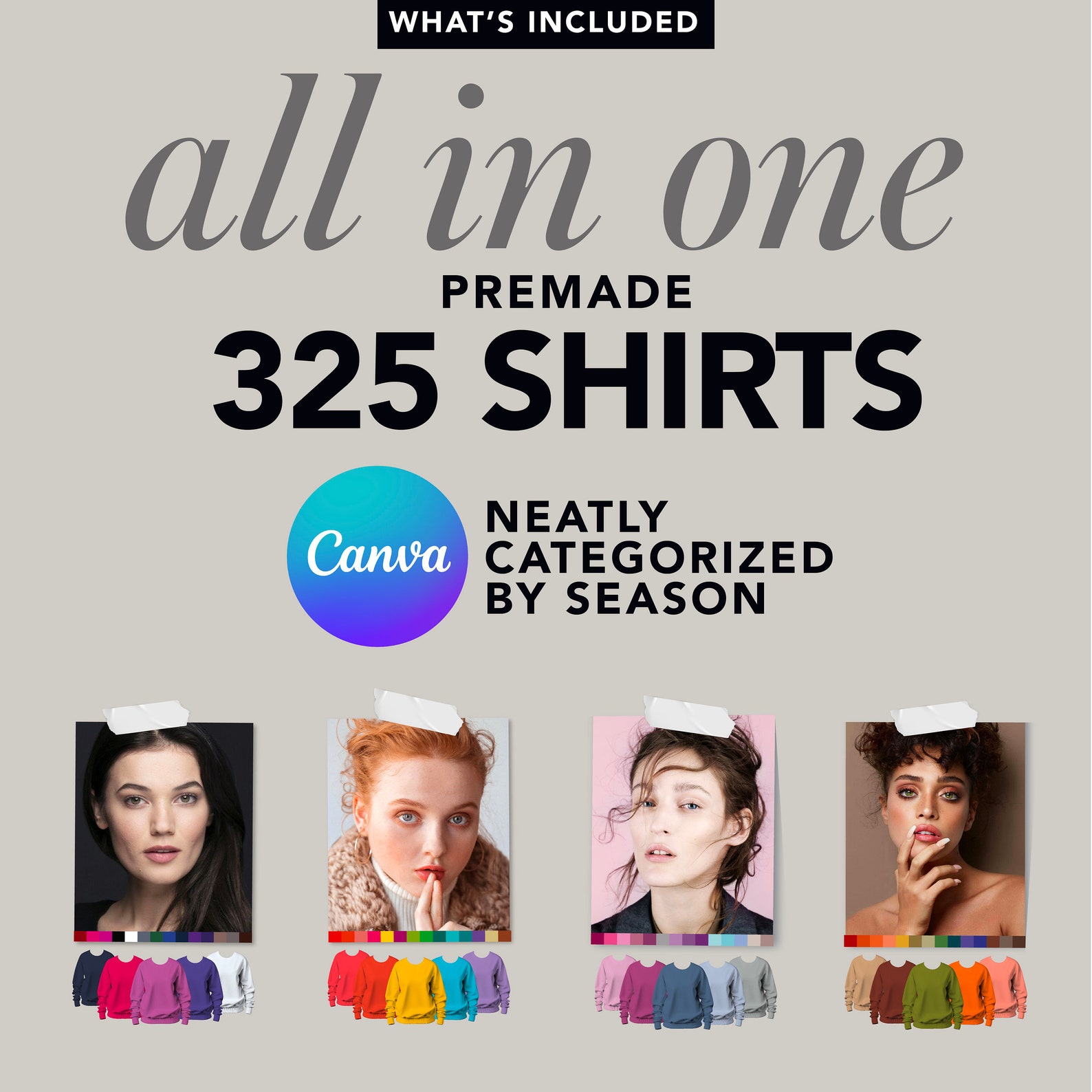 Color Analysis Drapes Canva Templates Color Analysis Kit Swatches Canva ...