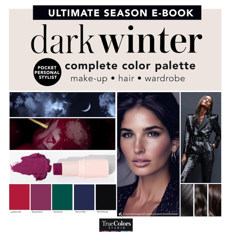 Dark Winter Color Palette - Etsy