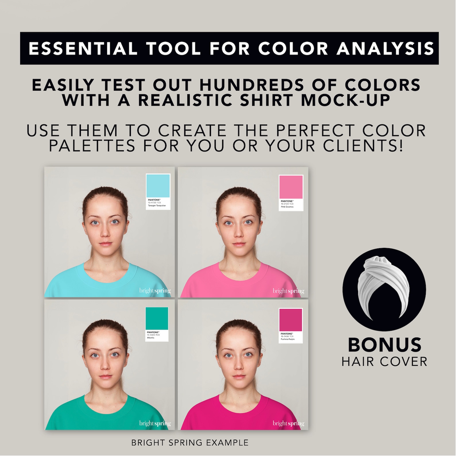 Color Analysis Drapes Canva Templates Color Analysis Kit Swatches Canva ...