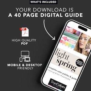 Light Spring Season Color Analysis Guide Light Spring Makeup Palette ...