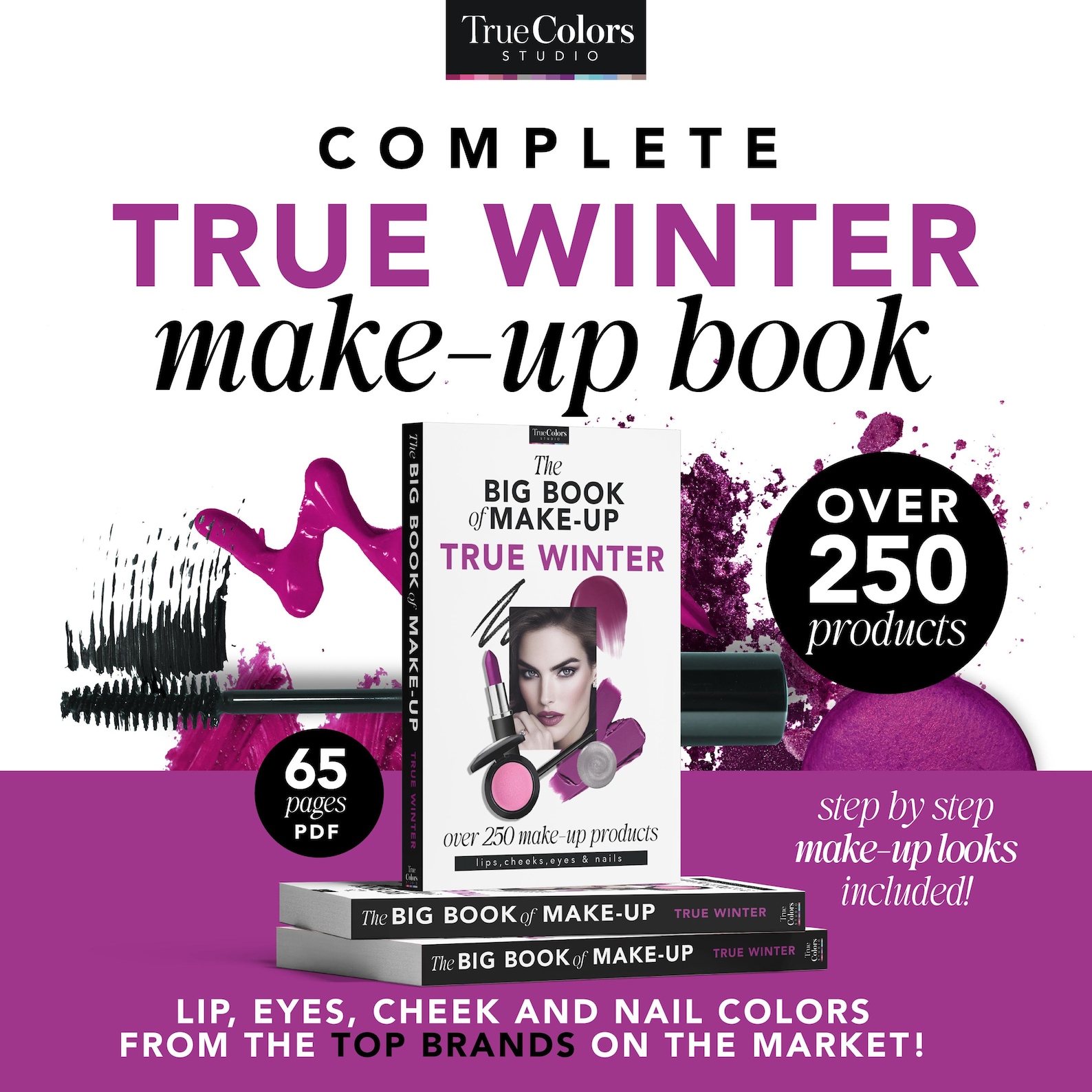 True Winter Make-up Guide Lipstick Cool Winter Make-up Winter Blush ...