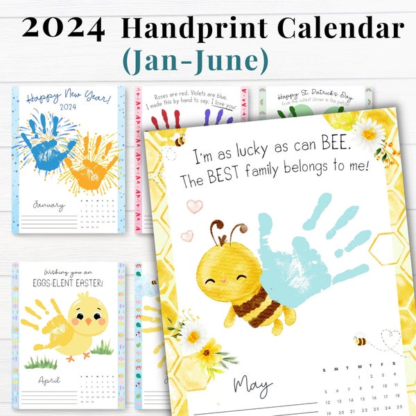 2024 Handprint Calendar - Etsy