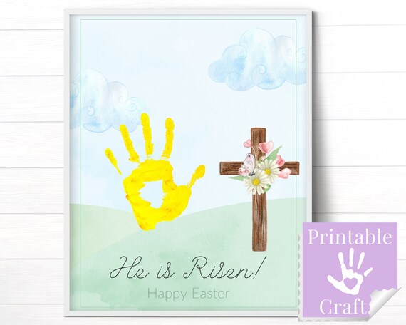 Easter Sunday School Crafts Christian Themed Handprint - Etsy