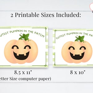 Halloween Craft, Cutest Pumpkin in the Patch Printable, Little Pumpkin ...