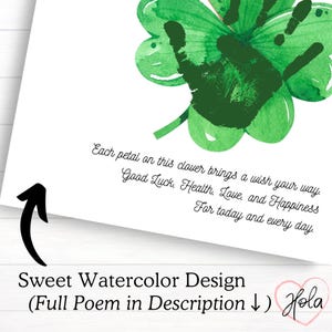 Handprint Clover for St Patricks Day, Easy Kids Arts and Crafts for ...