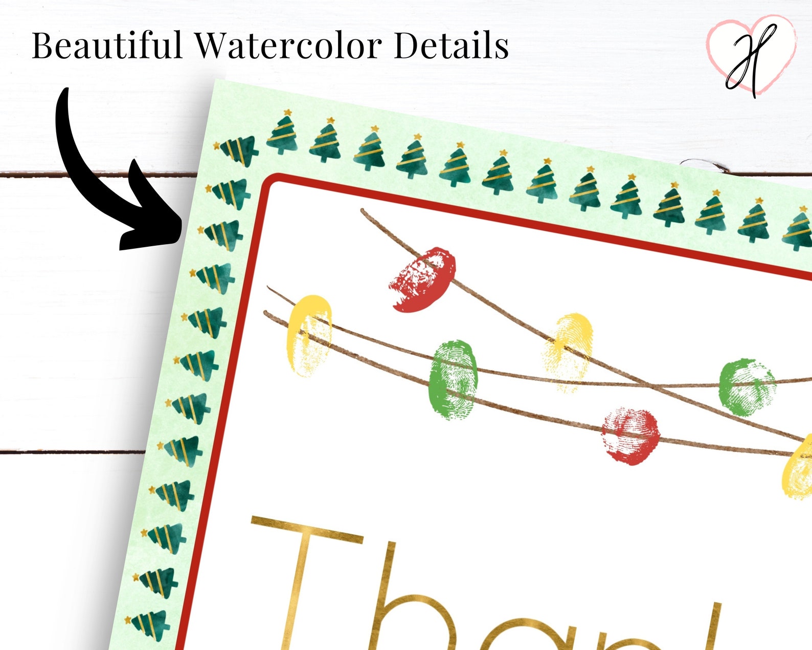 Christmas Thank You Cards for Teachers Christmas Lights - Etsy