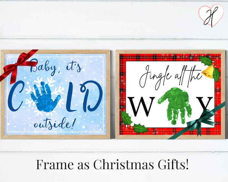 Christmas Gifts From Kids Handprint Art Holiday Crafts - Etsy