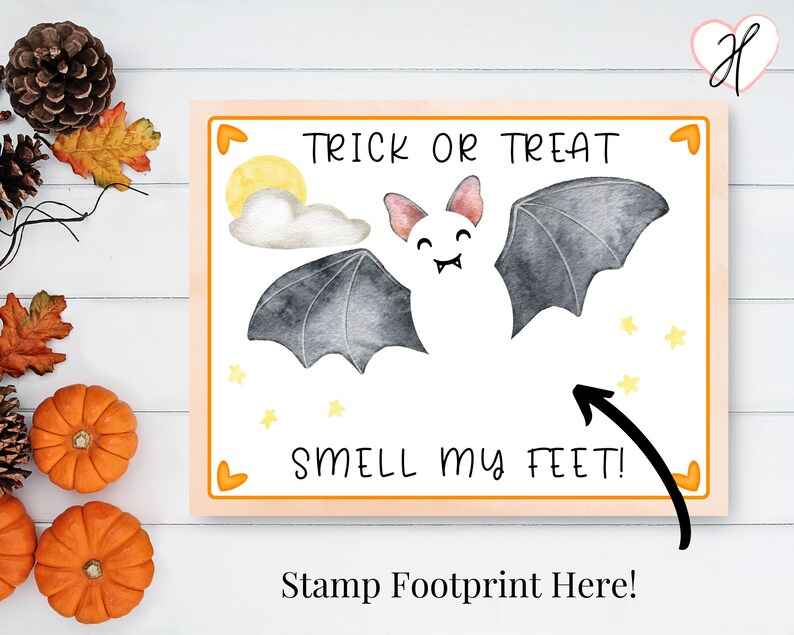 Trick or Treat Smell My Feet Halloween DIY Toddler Craft - Etsy