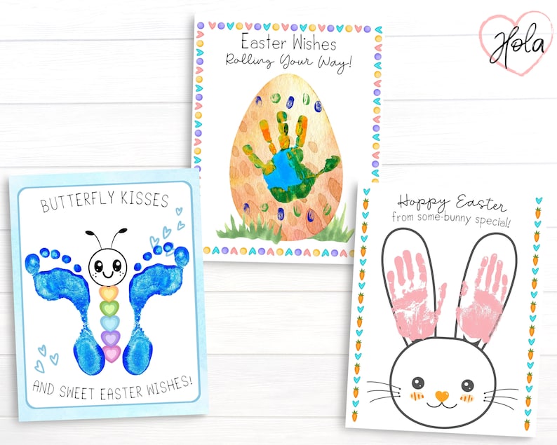 Easter Arts and Crafts Kit for Kids, Handmade Easter Cards Set ...