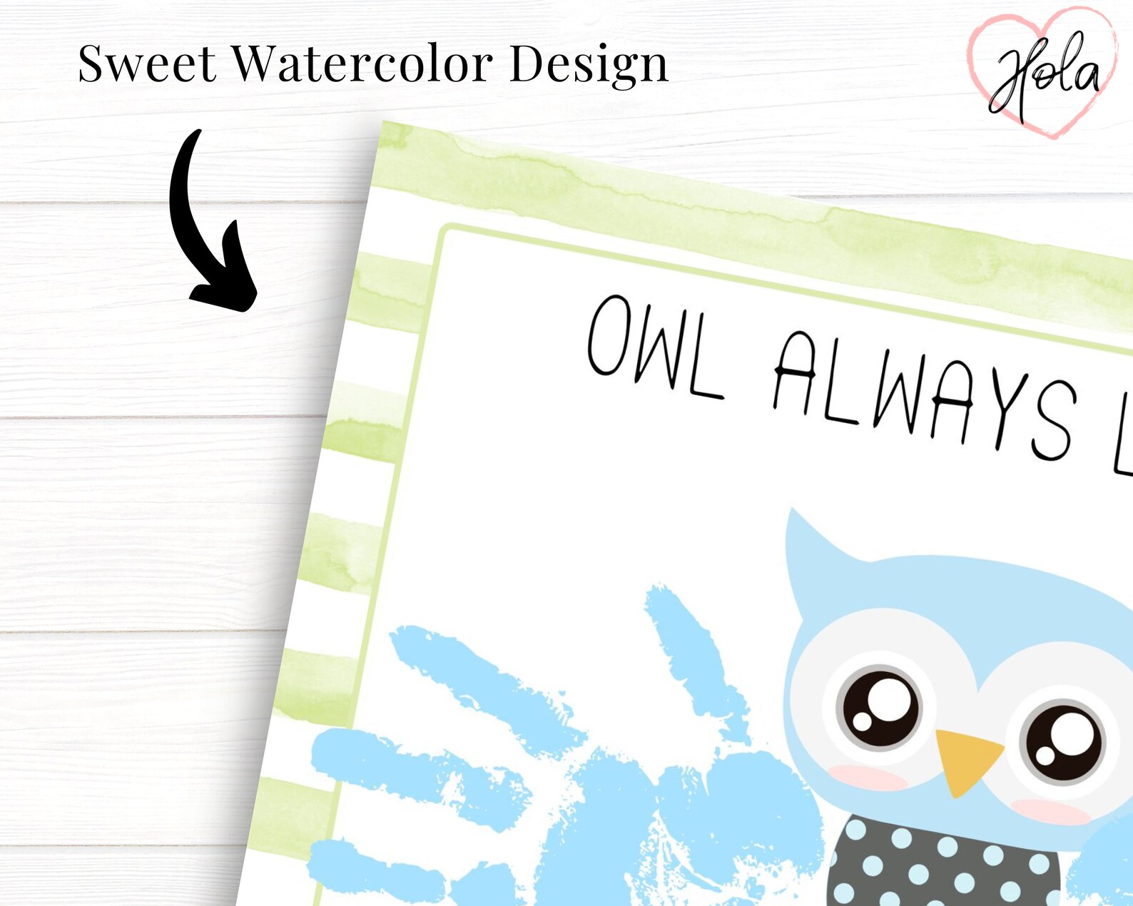 Valentine Crafts for Kids, Owl Valentines Day Card, Toddler Handprint ...
