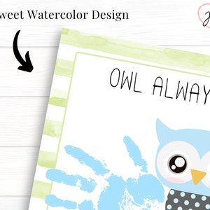 Valentine Crafts for Kids, Owl Valentines Day Card, Toddler Handprint ...