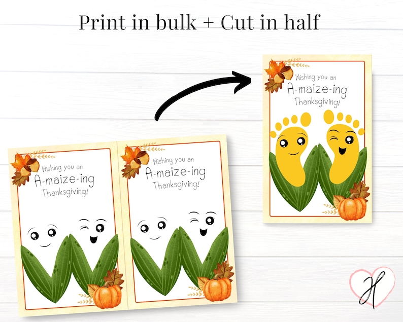 NICU Thanksgiving Baby Craft Printable Cards for Hospital - Etsy