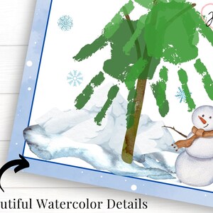 Winter Handprint Tree Craft for Kids and Teachers, Hello Winter ...
