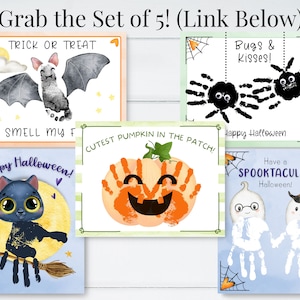 Preschool Halloween Craft for Kids, Black Cat Witch Handprint Art ...