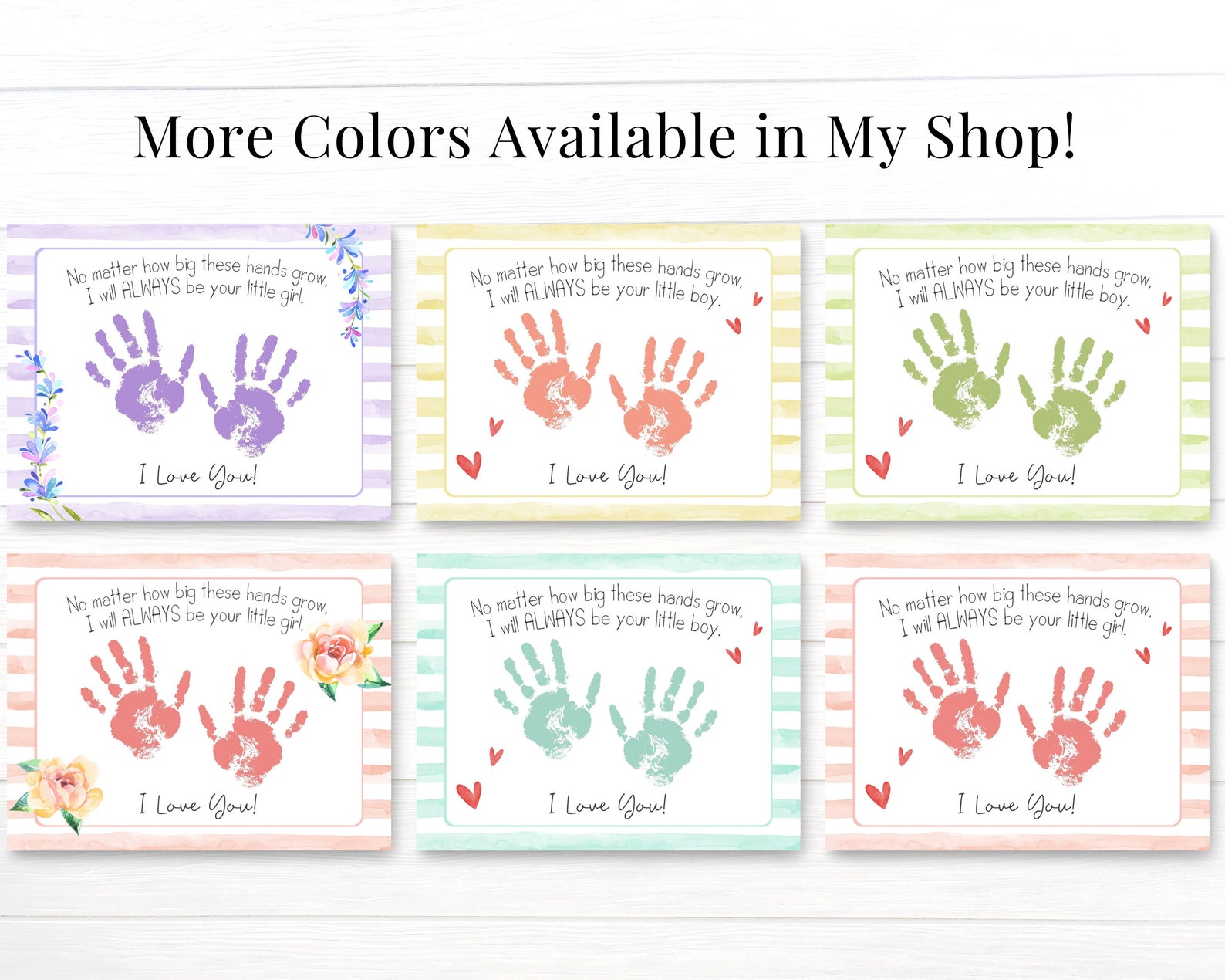 Rose Handprint Keepsake Gift for Mom and Dad Toddler Painting - Etsy