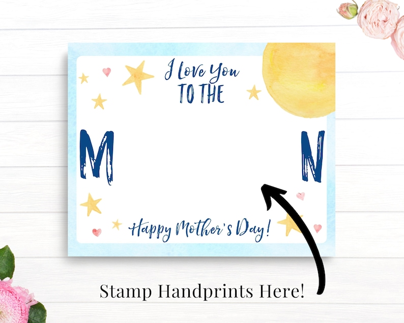 I Love You to the Moon and Back Mother's Day Gift From - Etsy