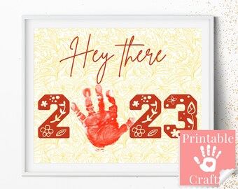 January Handprint Craft - Etsy