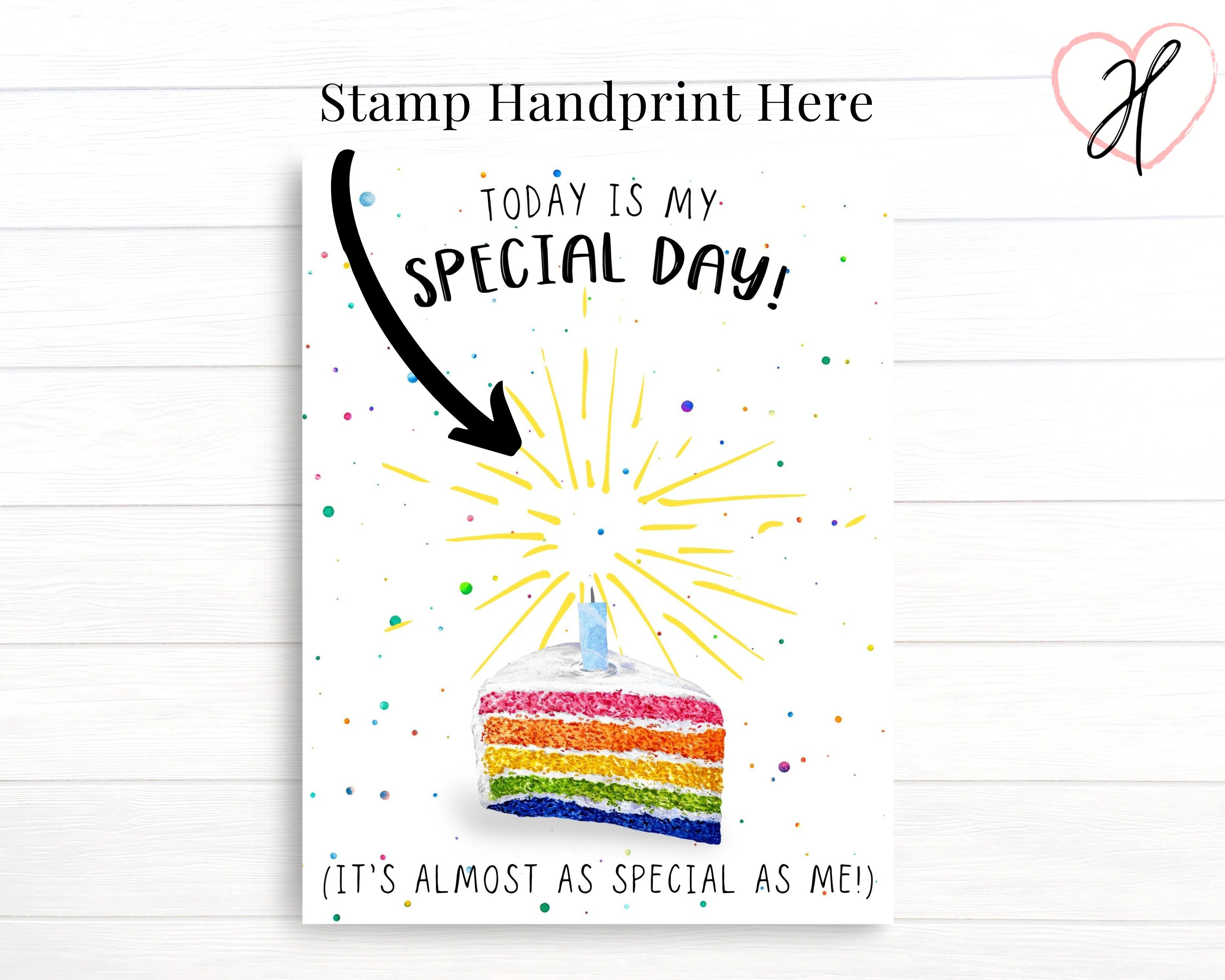 Student Birthday Card, It's My Special Birthday Craft Activity for ...