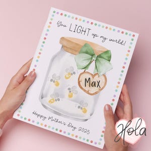 Printable Fingerprint Art for Mother's Day, Preschool or Daycare Gifts ...