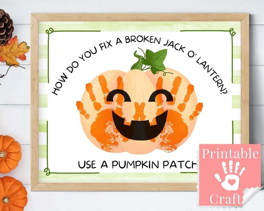 Jack O Lantern Face Template, Kids Halloween Printable, Preschool Party ...