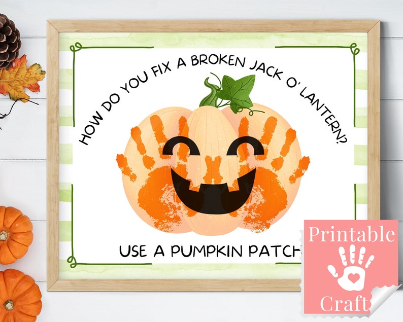 Jack O Lantern Face Template, Kids Halloween Printable, Preschool Party ...