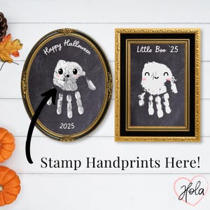 Ghost Handprint Art: Preschool or Daycare Halloween Keepsake Craft ...