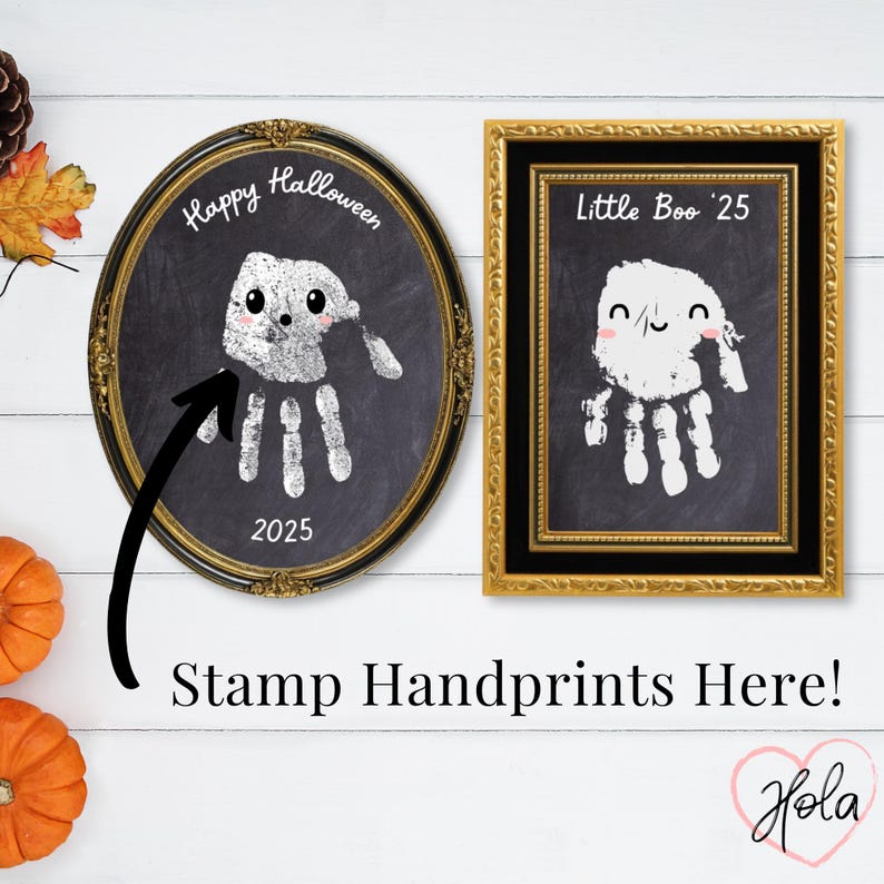 Ghost Handprint Art: Preschool or Daycare Halloween Keepsake Craft ...