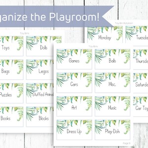 Set of 80 Printable Toy Bin Labels, Kids Playroom or Classroom ...