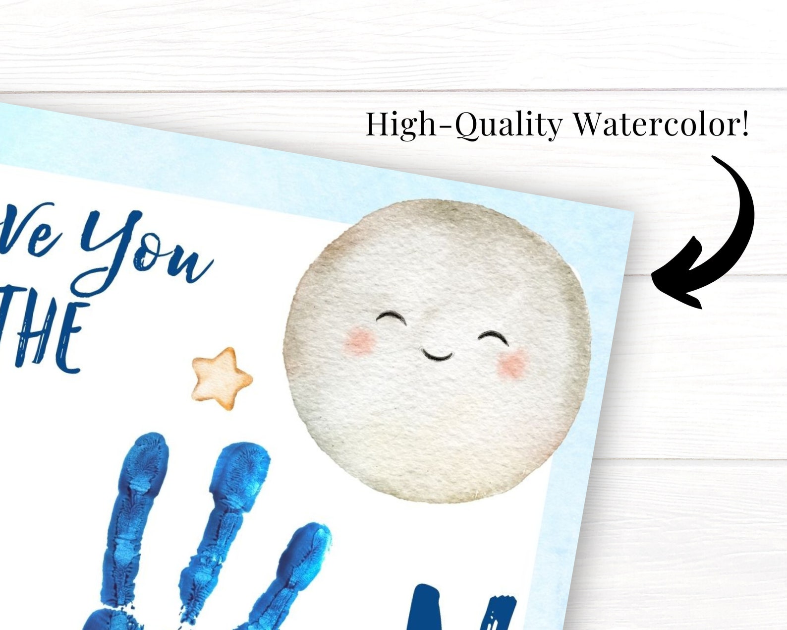 Fathers Day Gift for Dad We Love You to the Moon 2 Kids - Etsy