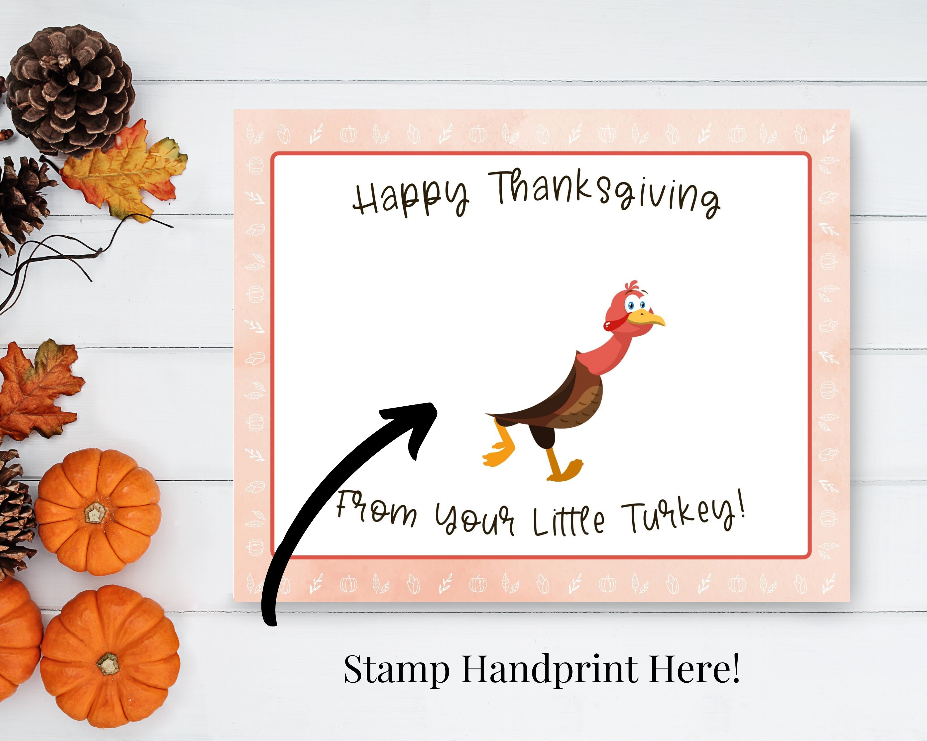 Your Little Turkey Handprint Craft for Thanksgiving, Art Activity for ...