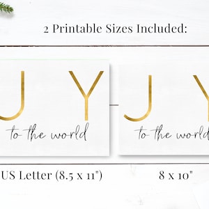 Printable Christmas Signs Personalized, JOY Handprint Craft, DIY ...