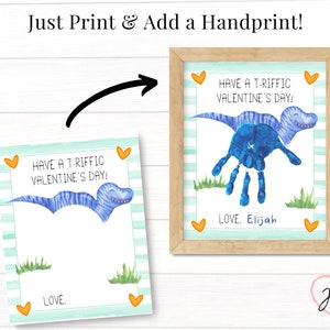 T-rex Valentines Day Craft, Valentine Cards for Boys, Preschool ...