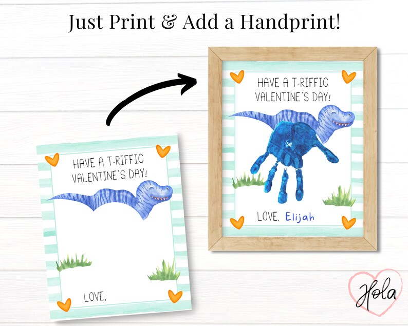 T-rex Valentines Day Craft Valentine Cards for Boys - Etsy