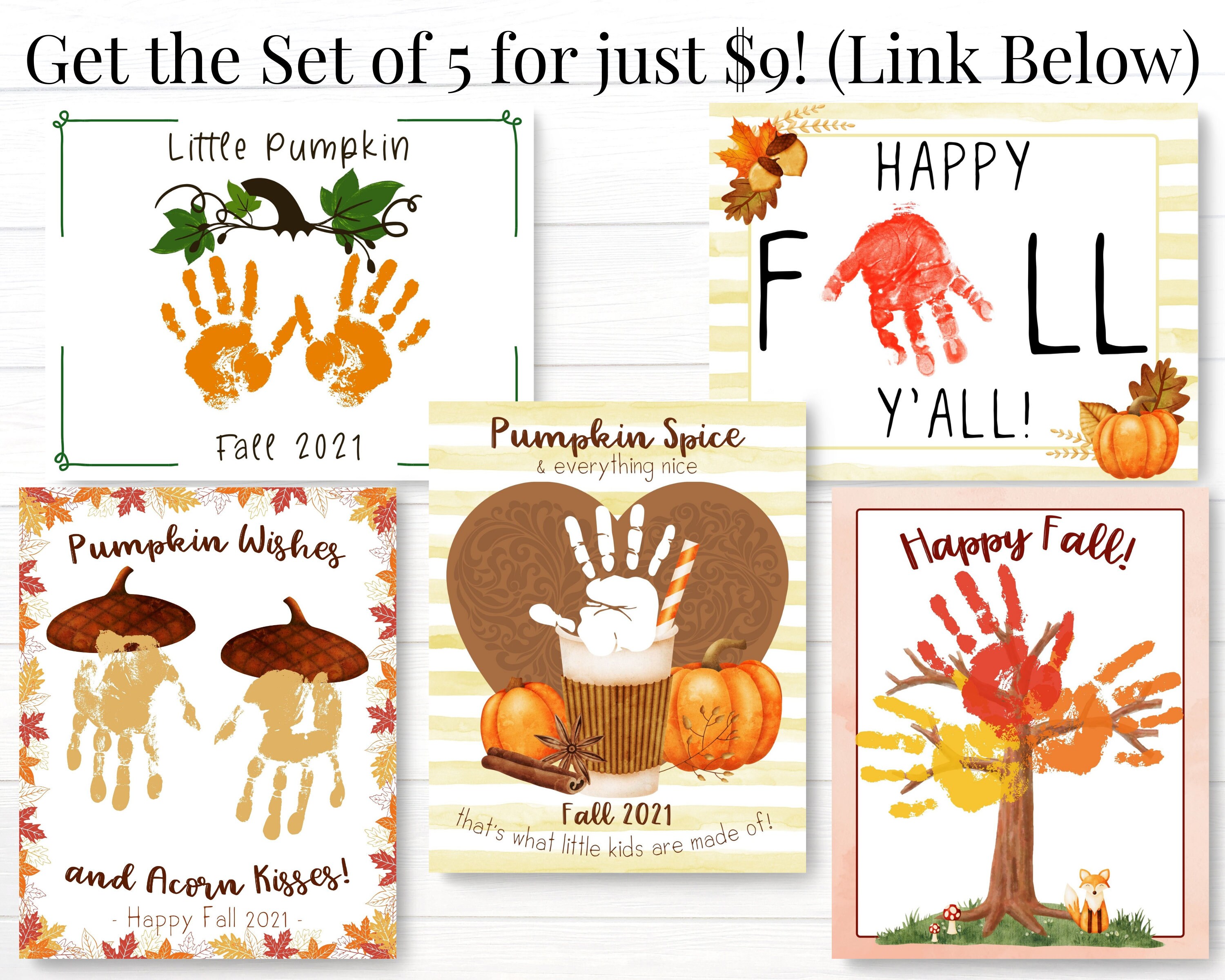 Fall Preschool Arts and Crafts Pumpkin Wishes and Acorn | Etsy