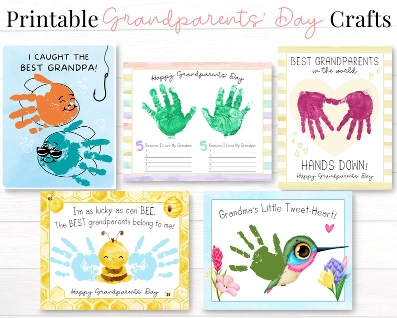 Grandparents Day Gifts, Grandma and Grandpa Personalized Cards, DIY ...