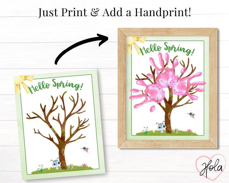 Four Seasons Handprint Trees, Preschool Lesson Printables, Hand Art ...